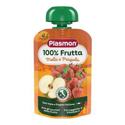 PLASMON BABY FOOD POUCH GR 100 APPLE AND STRAWBERRY – myDelibox