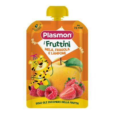 PLASMON BABY FOOD POUCH GR 130 APPLE STRAWBERRY AND RASPBERRY – myDelibox