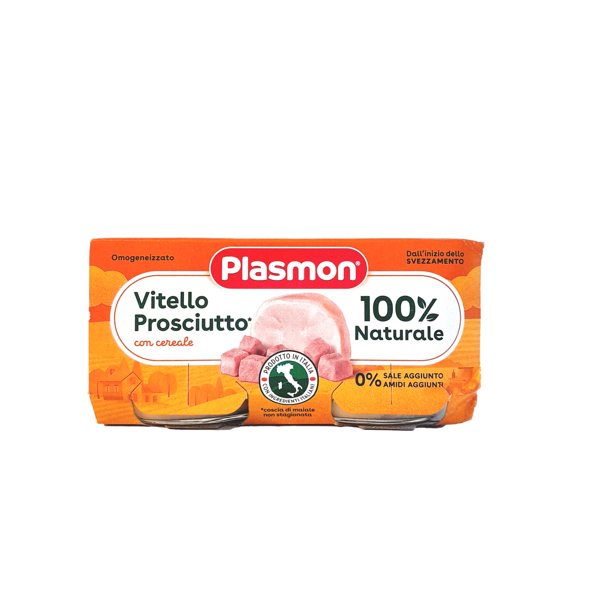 PLASMON BABY FOOD PUREE MEAT GR 80 X 2 VEAL AND COOCKED HAM – myDelibox