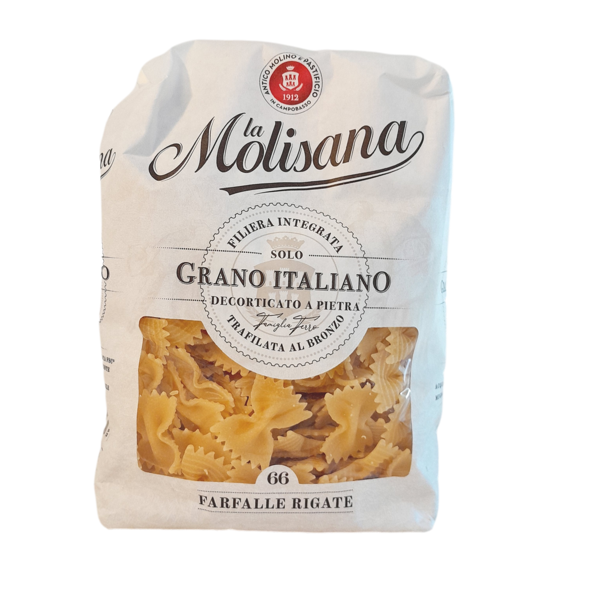 LA MOLISANA PASTA GR 500 FARFALLE RIGATE N 66 – myDelibox