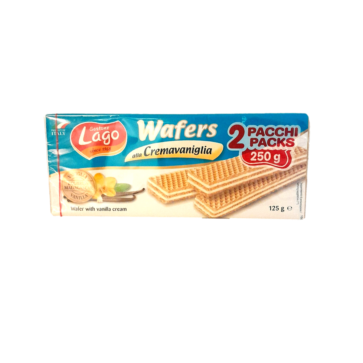 LAGO WAFER GR 125 X 2 TWIN PACK VANILLA – myDelibox