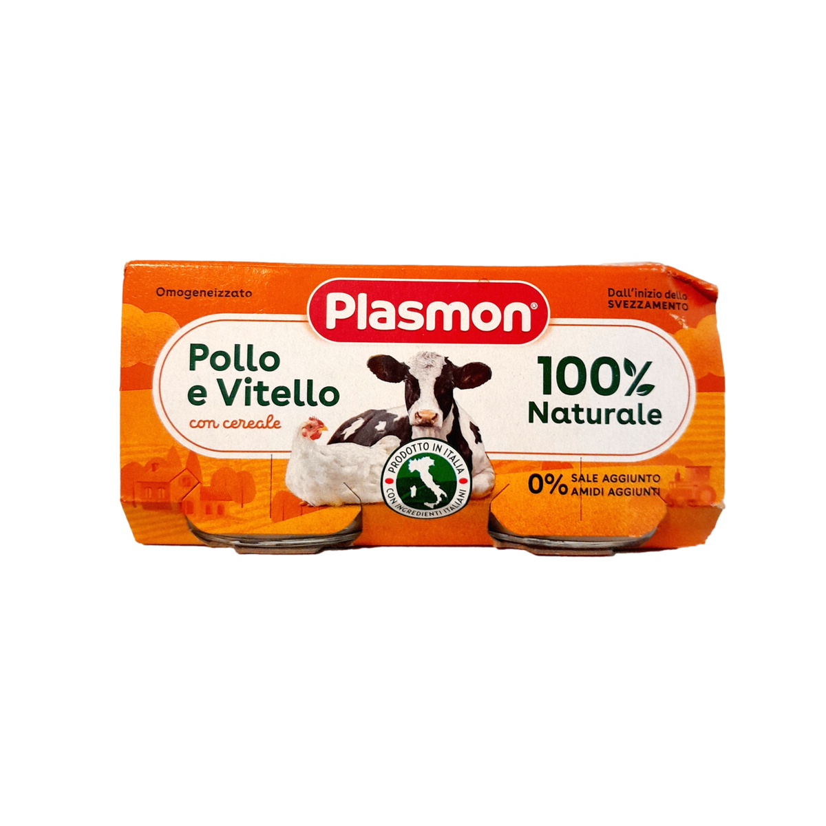 PLASMON BABY FOOD PUREE MEAT GR 80 X 2 VEAL AND CHICKEN – myDelibox