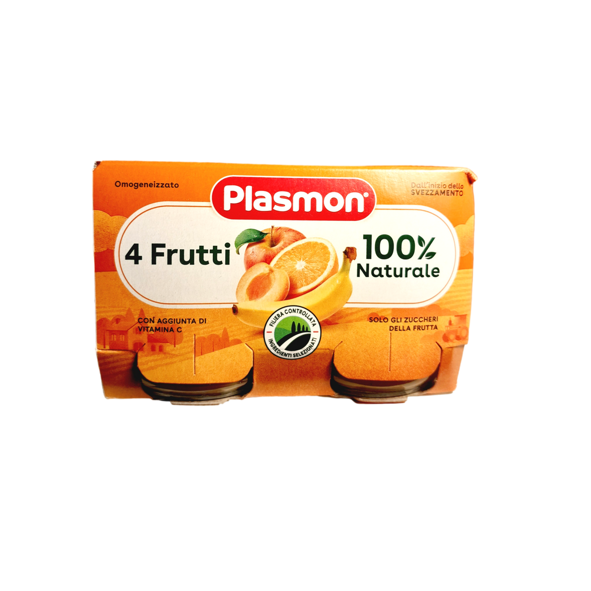PLASMON BABY FOOD PUREE FRUIT GR 80 X 2 FOUR FRUITS – myDelibox