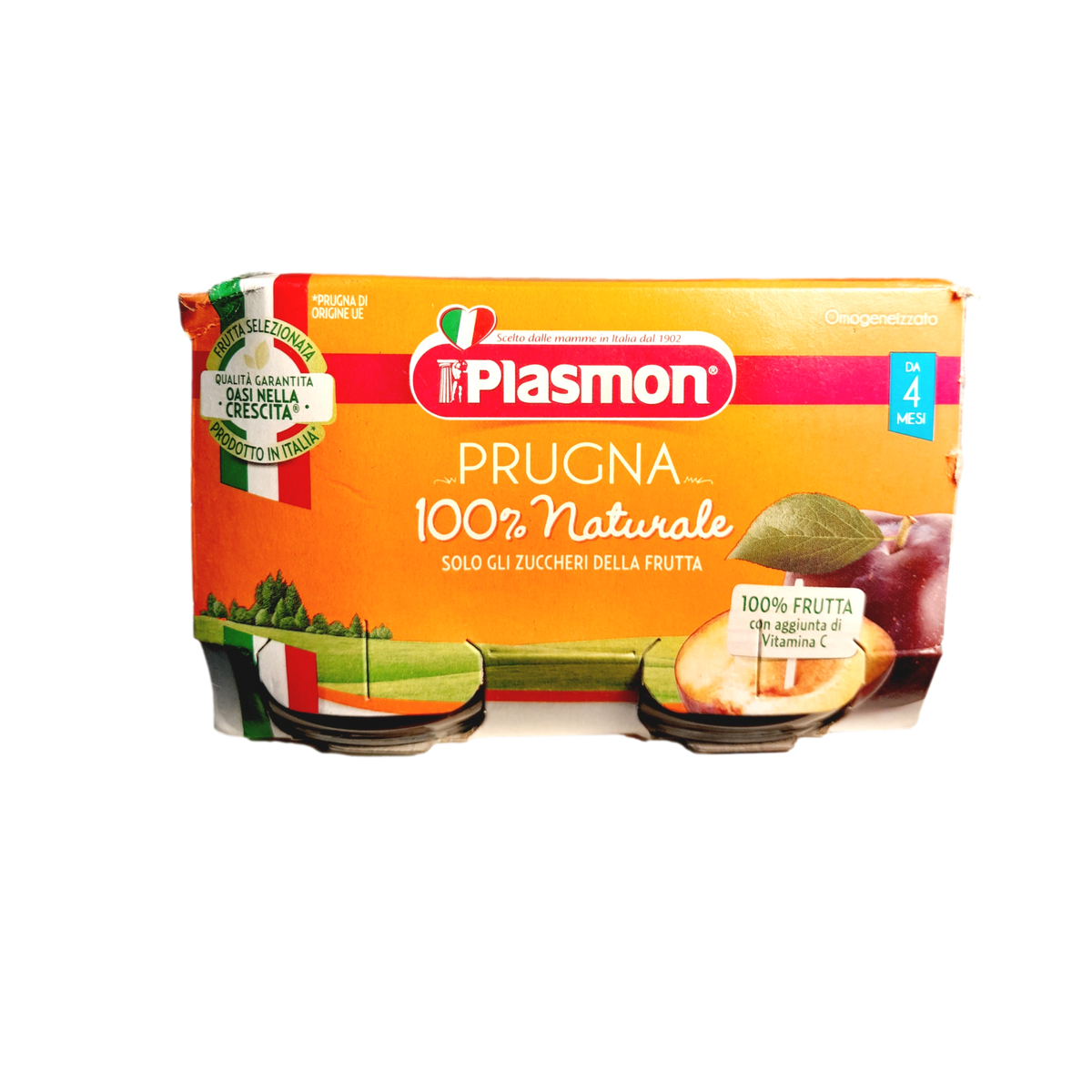 PLASMON BABY FOOD PUREE FRUIT GR 80 X 2 PLUM – myDelibox