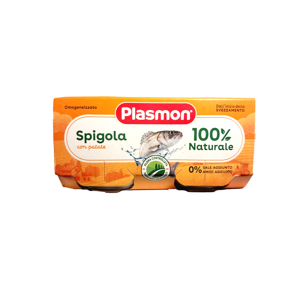 PLASMON BABY FOOD PUREE FISH GR 80 X 2 SEA BASS AND POTATOES – myDelibox